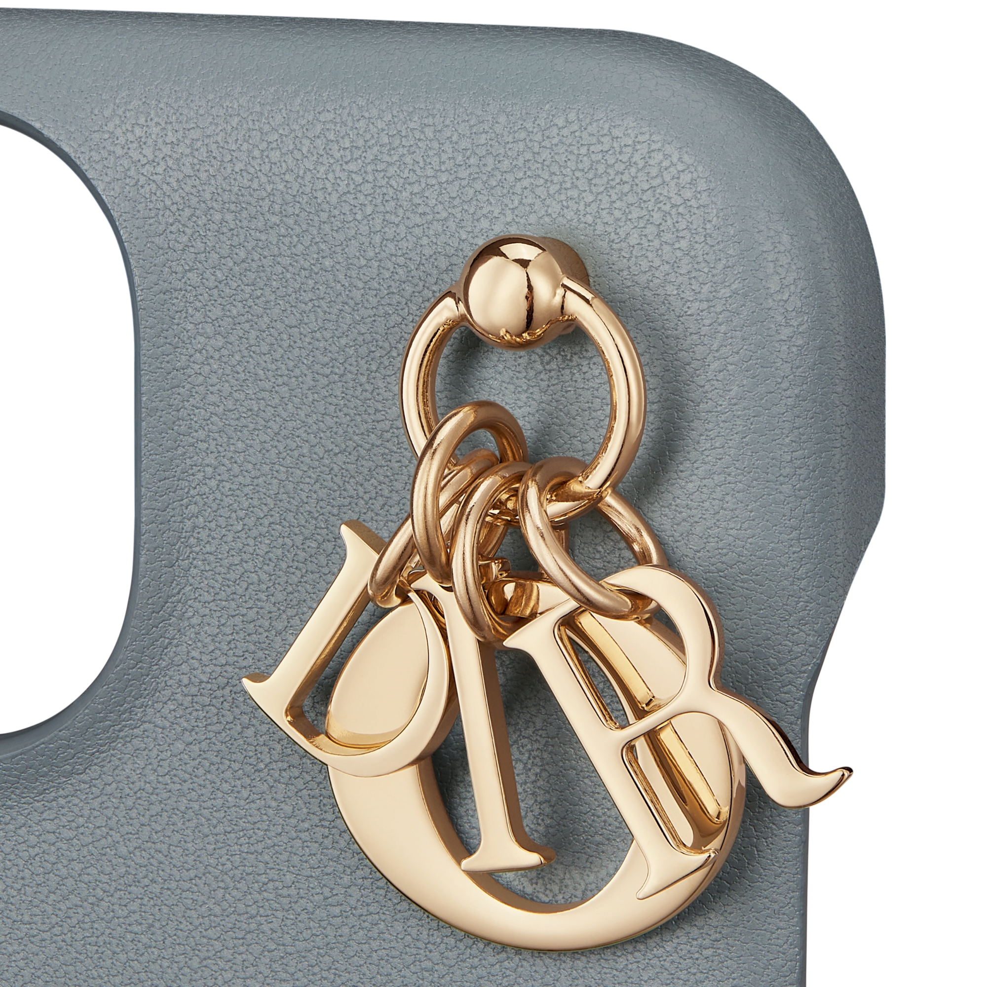 Lady Dior Cover for iPhone 15 Cloud Blue Cannage Lambskin | DIOR