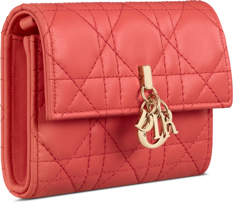 Dioriviera My Dior Micro Bag Coral Cannage Lambskin | DIOR