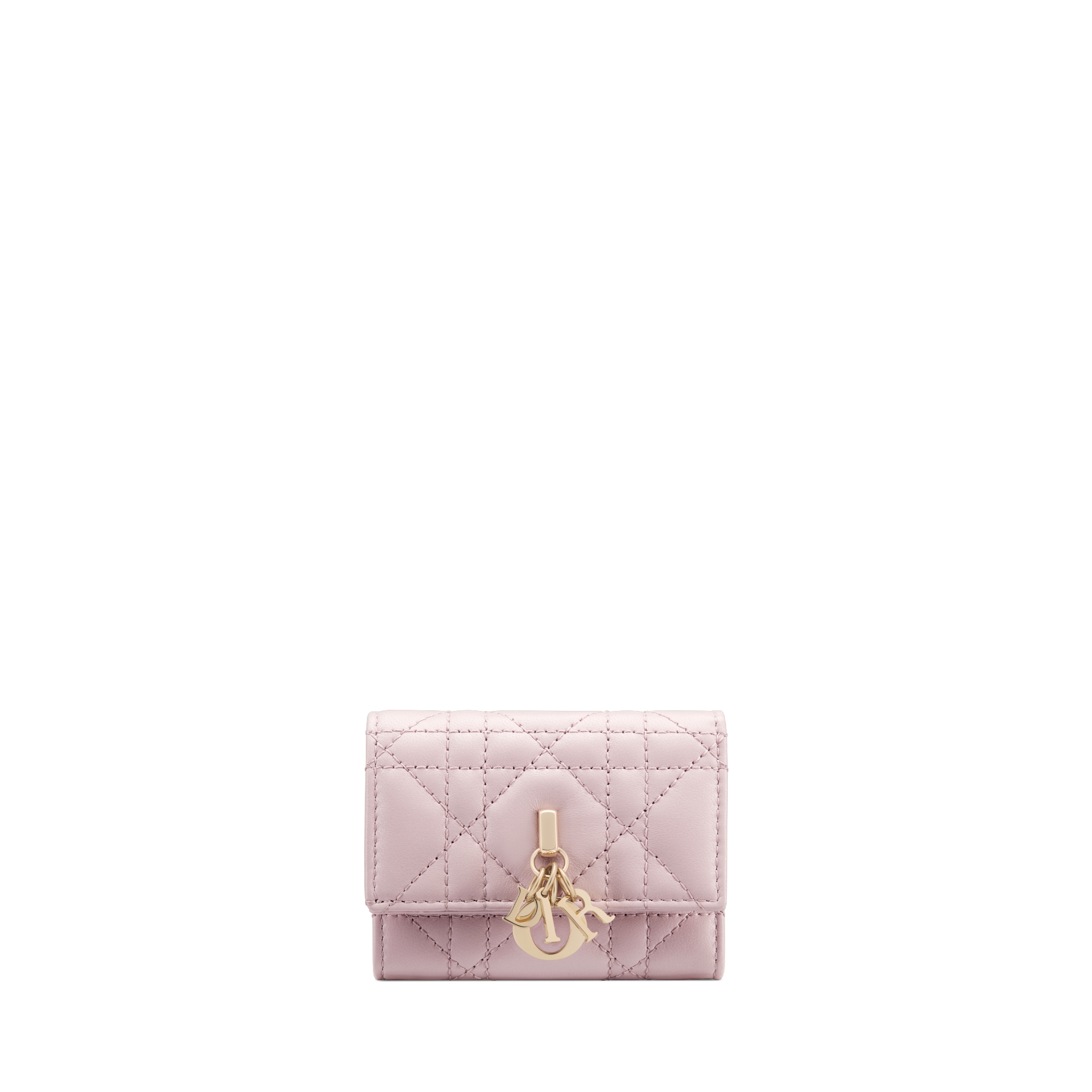 My Dior Veronia Wallet Pale Pink Cannage Lambskin | DIOR