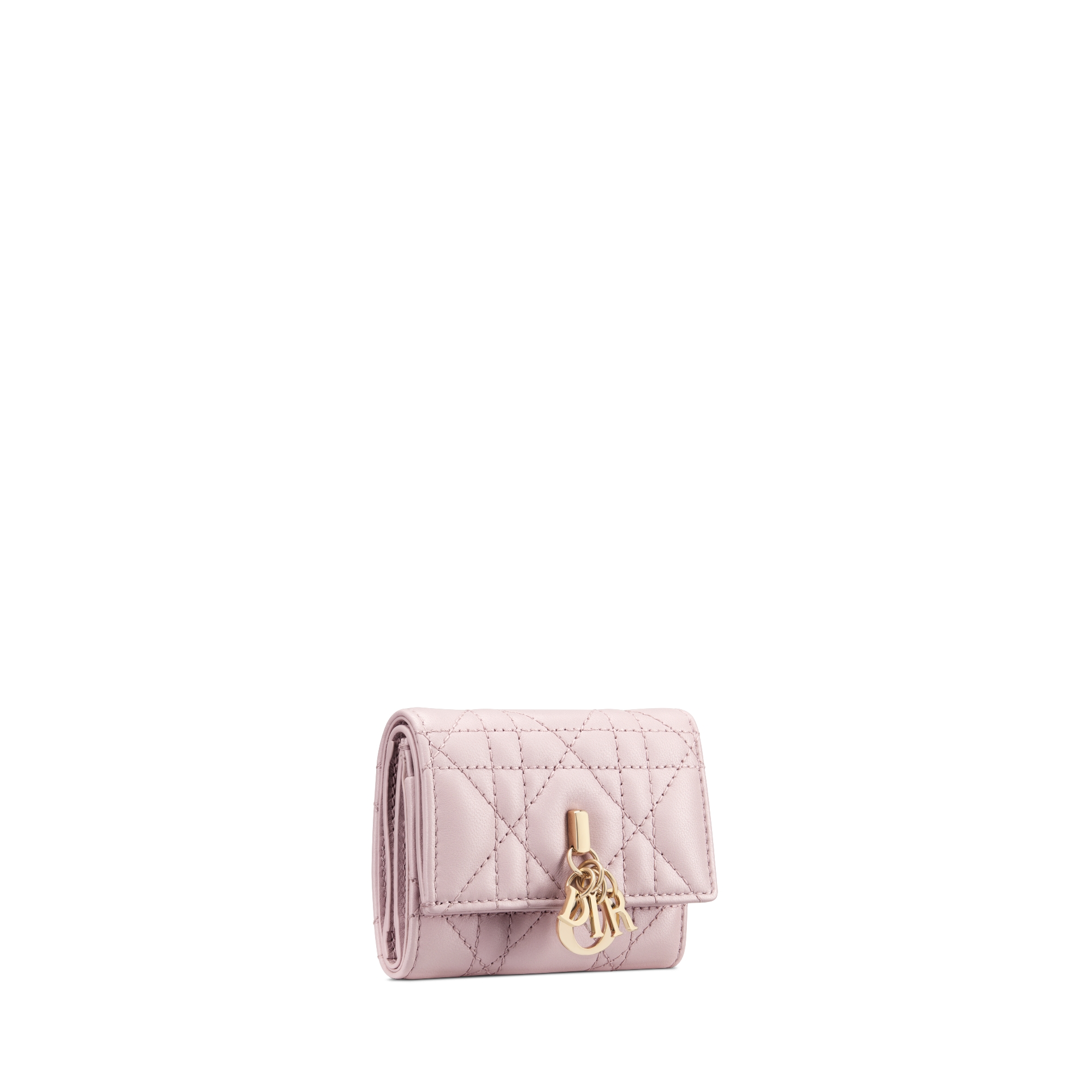 My Dior Veronia Wallet Pale Pink Cannage Lambskin | DIOR