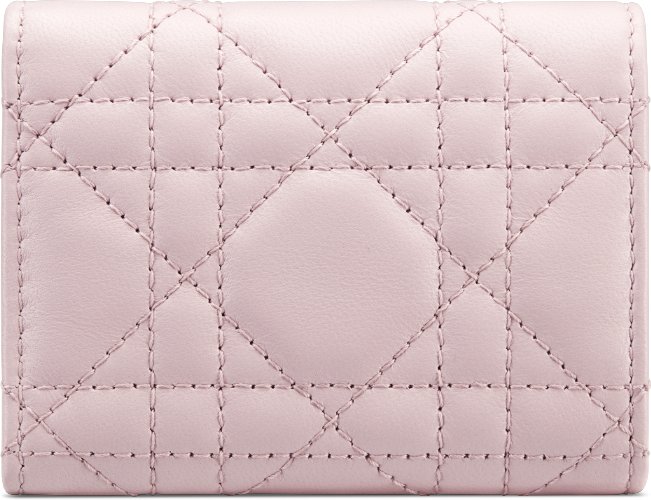 My Dior Veronia Wallet Pale Pink Cannage Lambskin | DIOR
