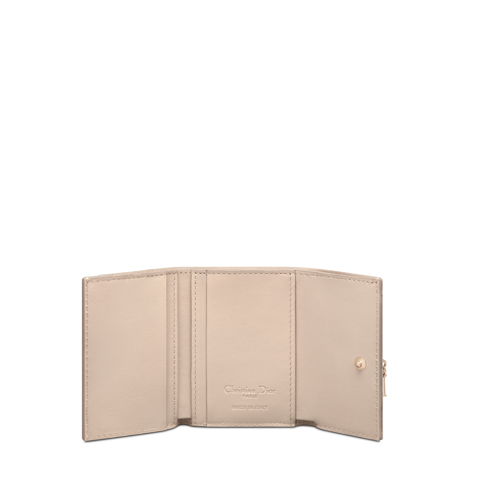 My Dior Veronia Wallet Powder Beige Cannage Lambskin | DIOR