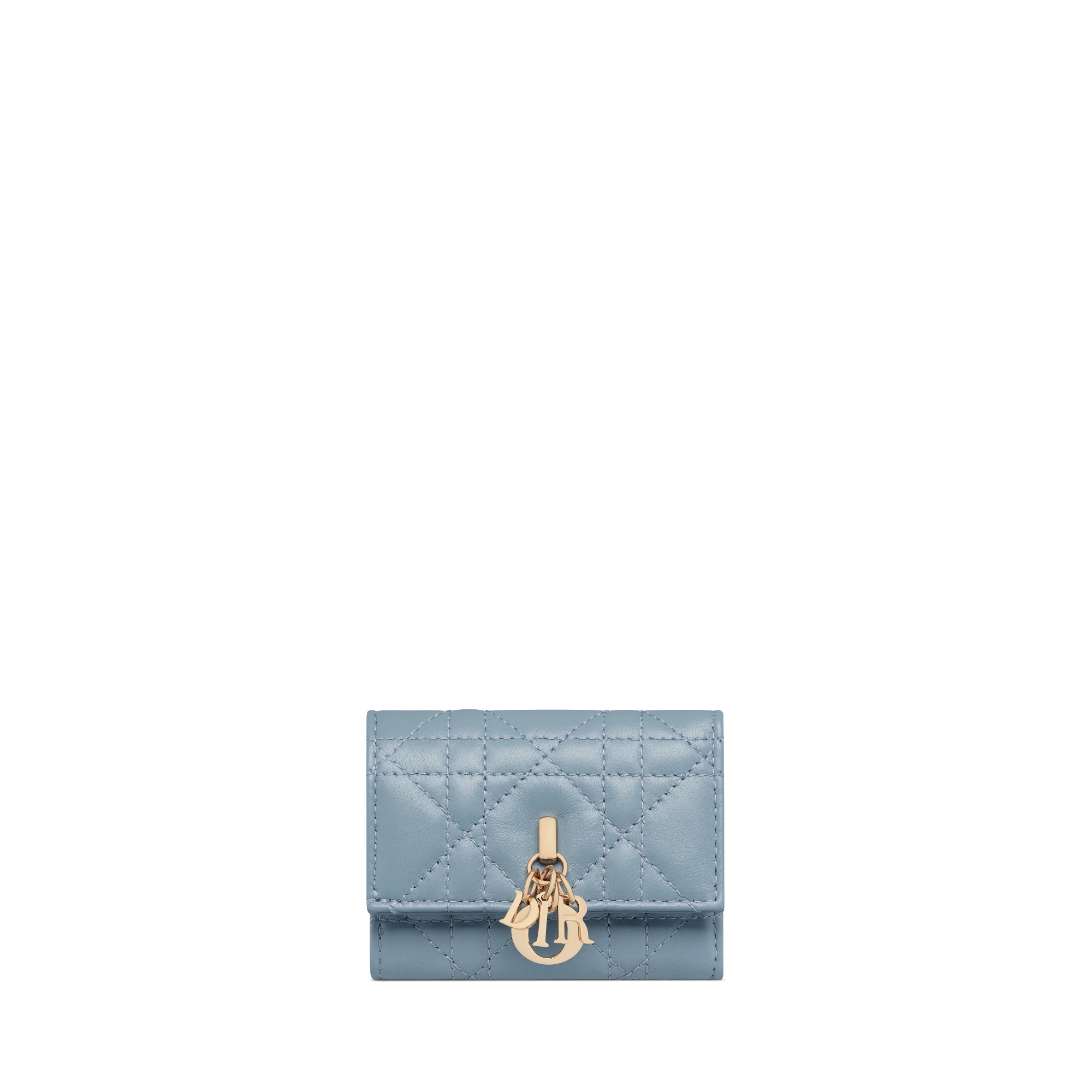 My Dior Veronia Wallet Cloud Blue Cannage Lambskin | DIOR