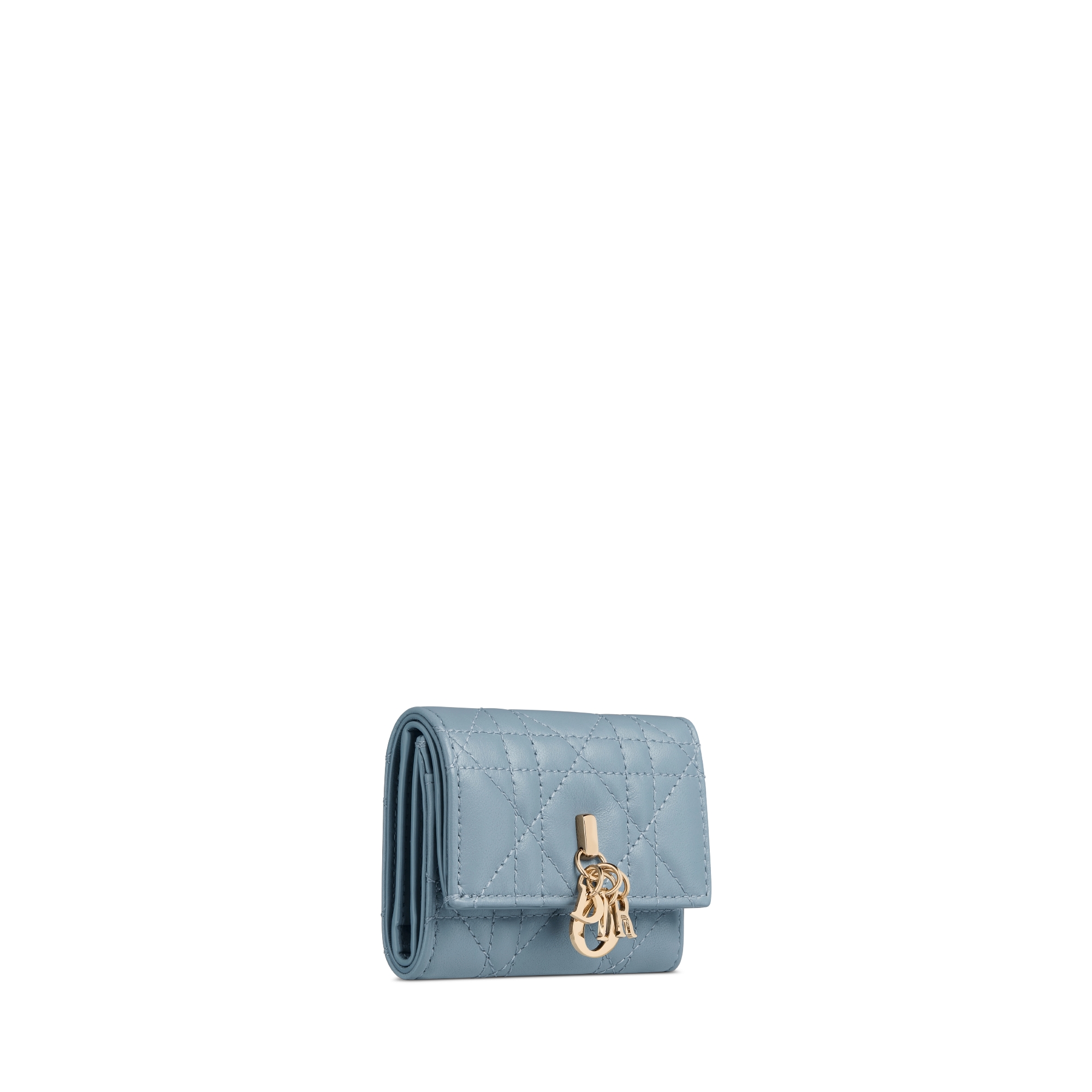 My Dior Veronia Wallet Cloud Blue Cannage Lambskin | DIOR