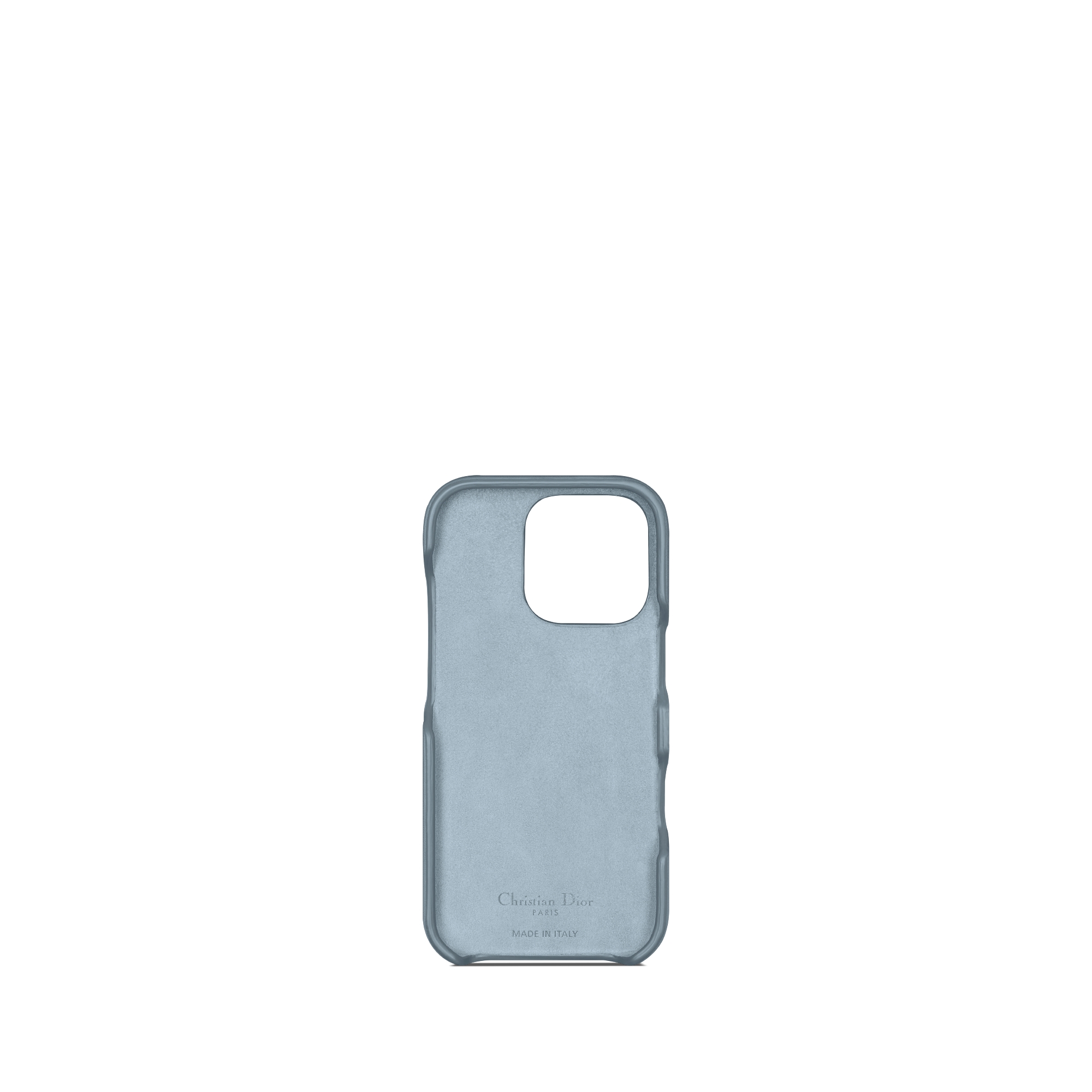 Lady Dior Cover for iPhone 16 Pro Cloud Blue Cannage Lambskin | DIOR