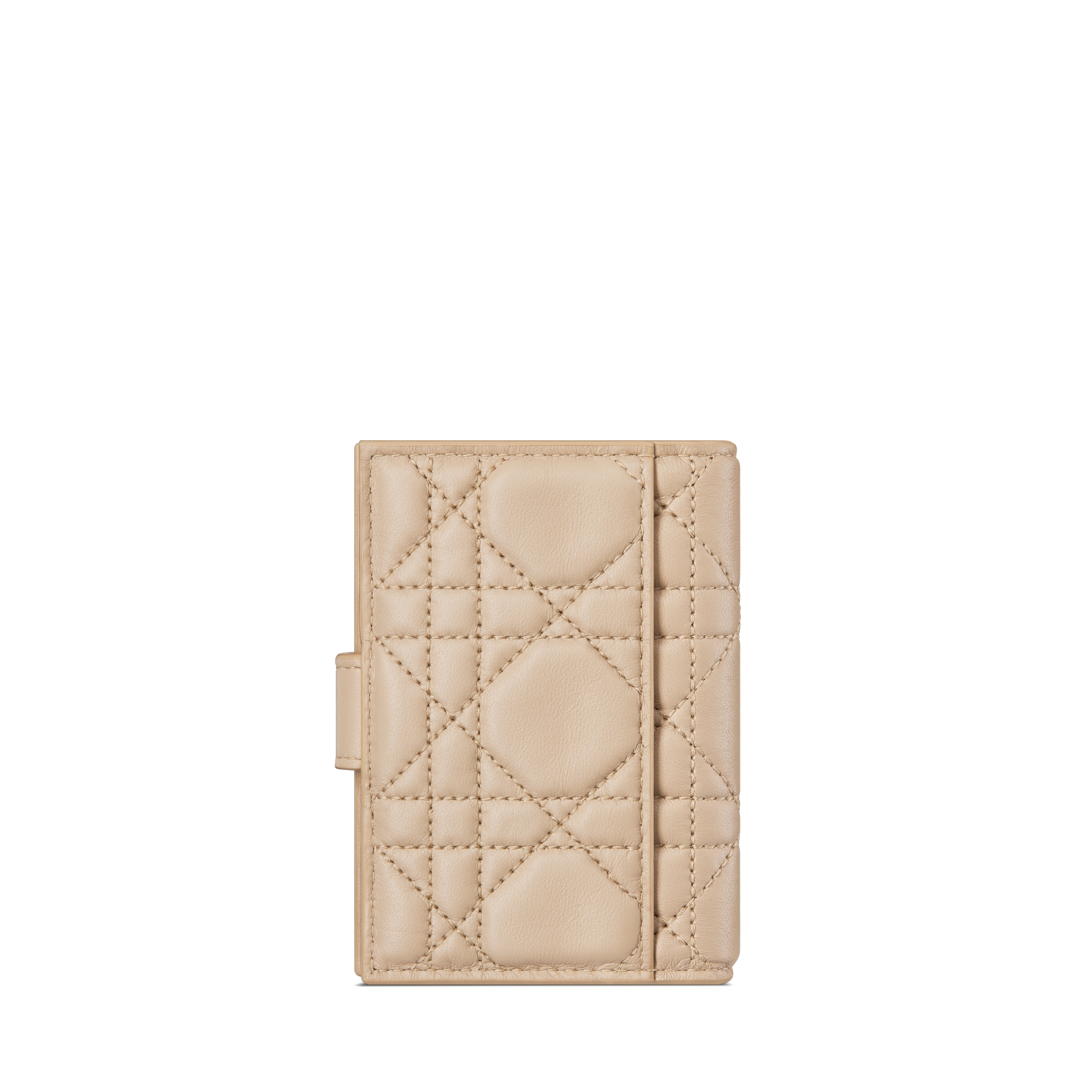 My Dior Dandelion Card Holder Powder Beige Cannage Lambskin | DIOR