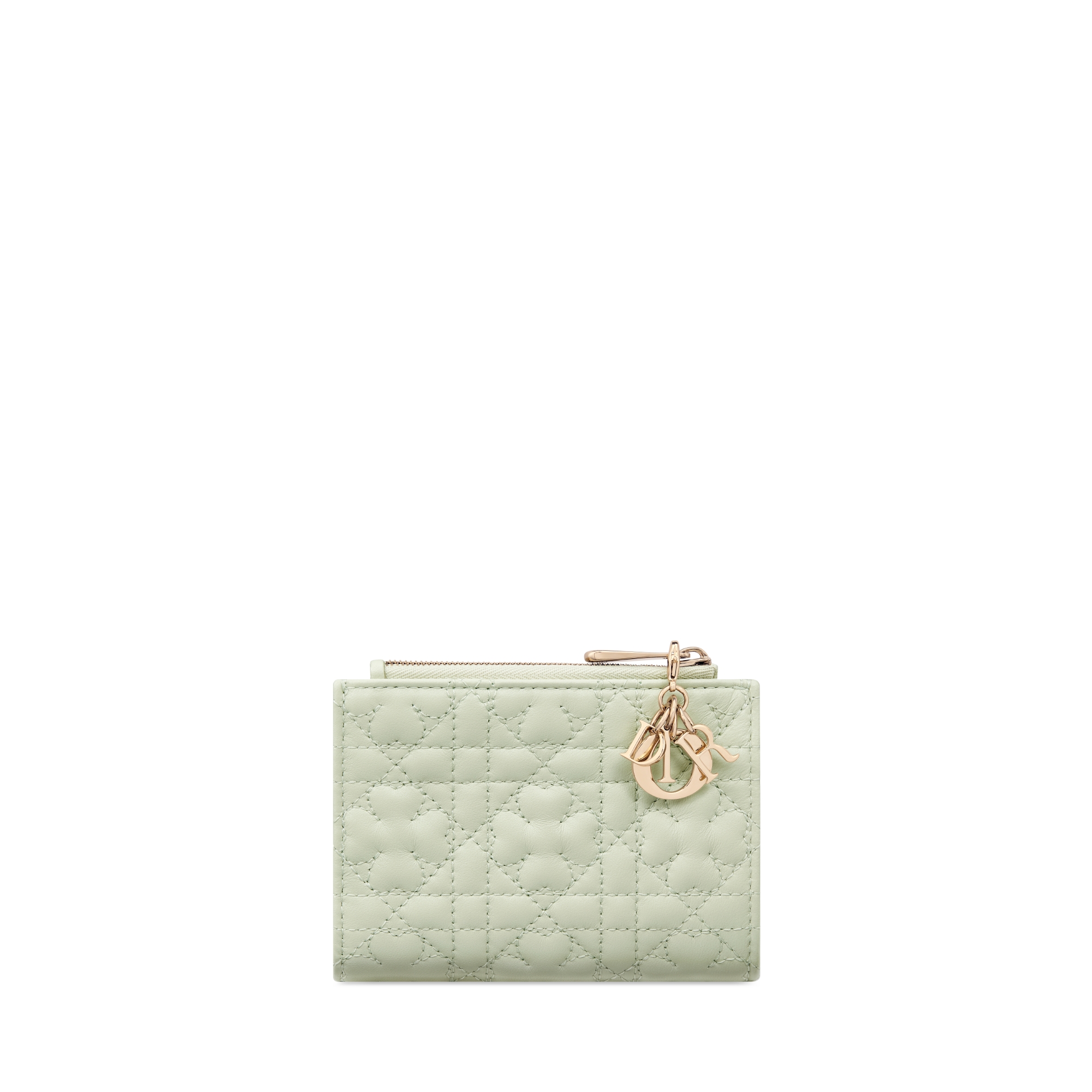 Dior Lucky Lady Dior Dahlia Wallet Lily of the Valley Green Cannage ...