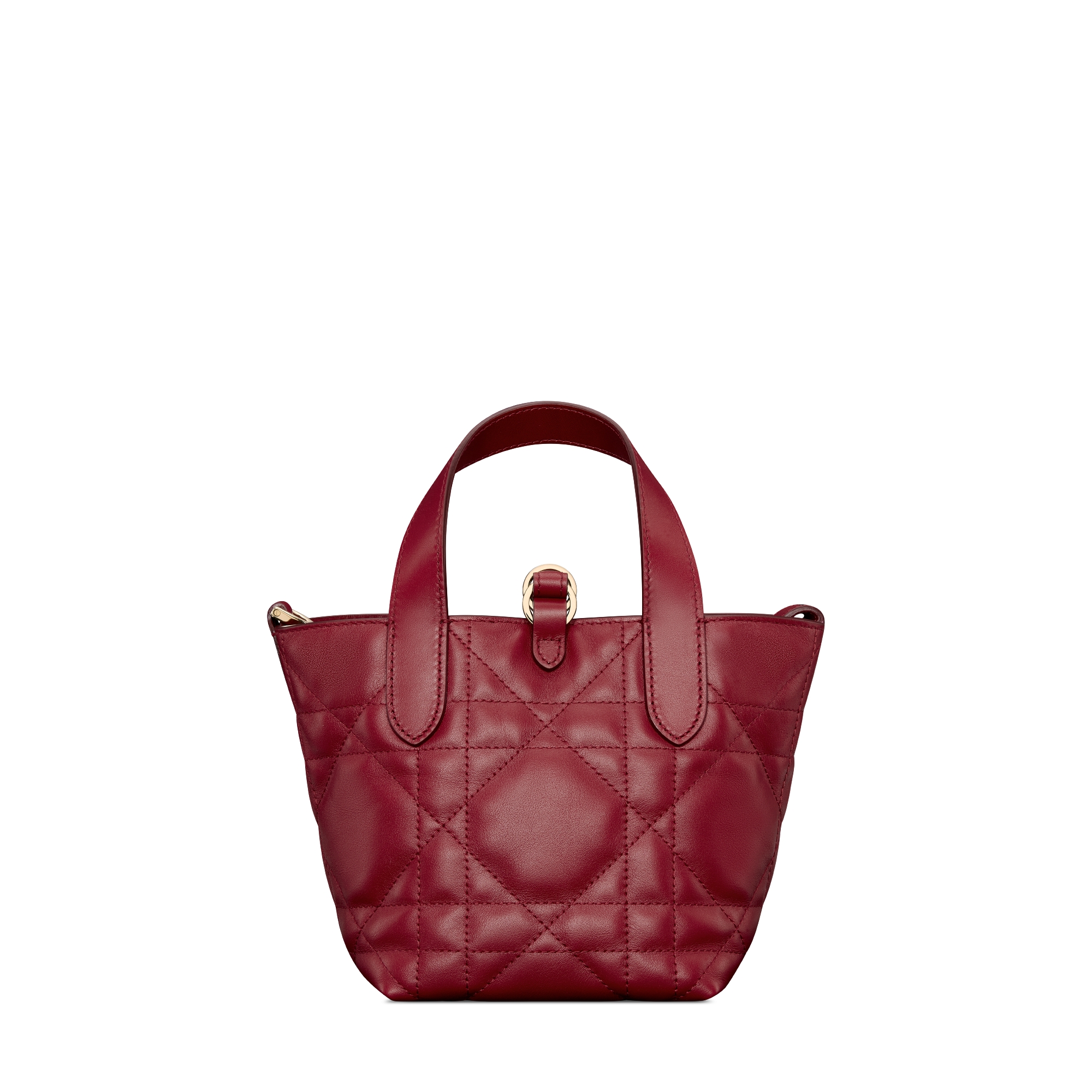 Nano sac cabas vertical Dior Toujours Cuir de veau Macrocannage rouge ...