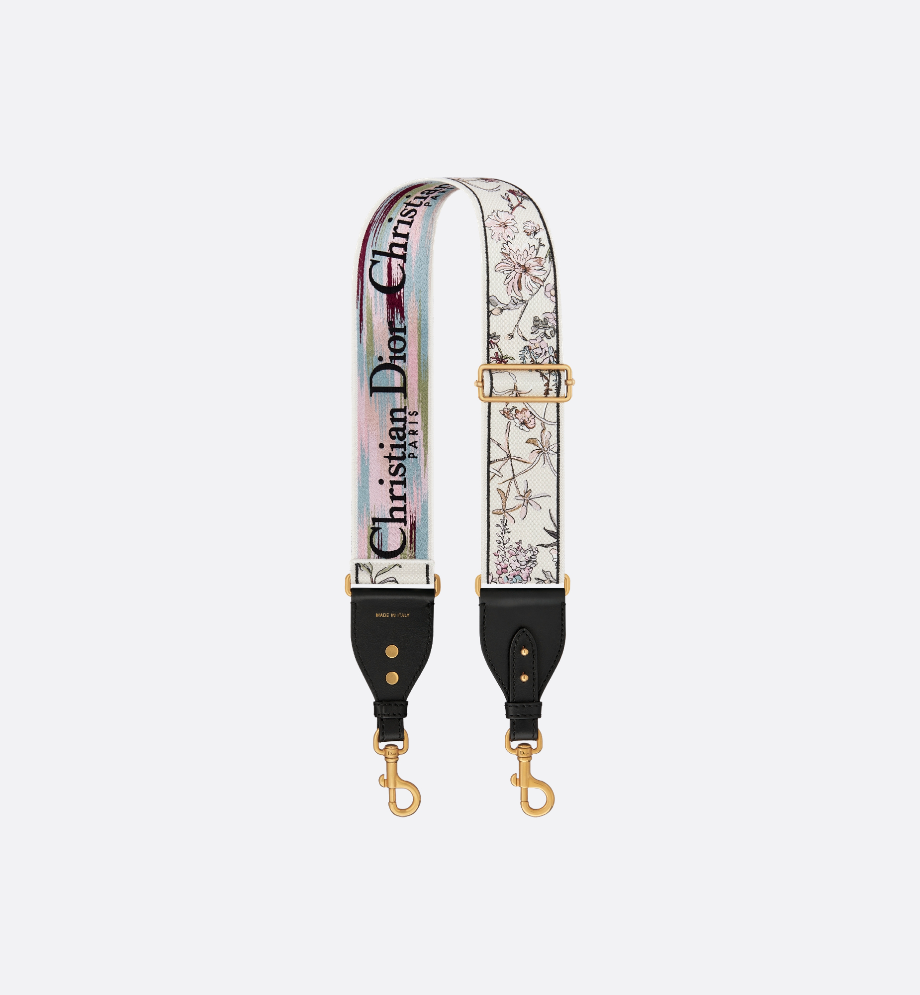 Adjustable Shoulder Strap with Ring Beige Multicolor Adjustable Shoulder Strap with Ring Beige Multicolor