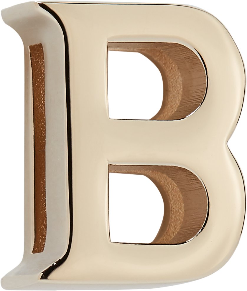 My ABCDior Letter 'B' Badge Pale Gold-Finish Metal | DIOR