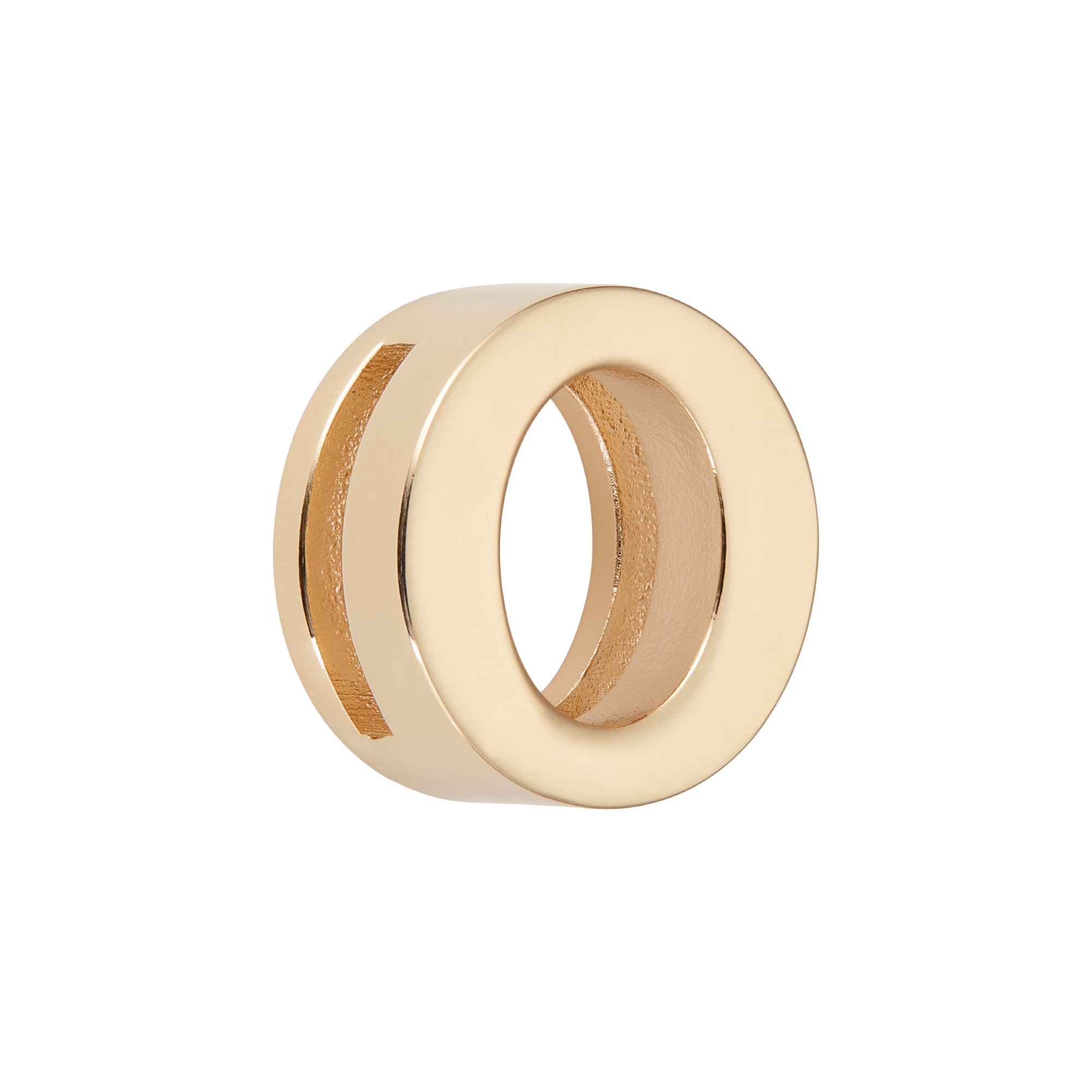 My ABCDior Number 0 Badge Pale Gold-Finish Metal | DIOR