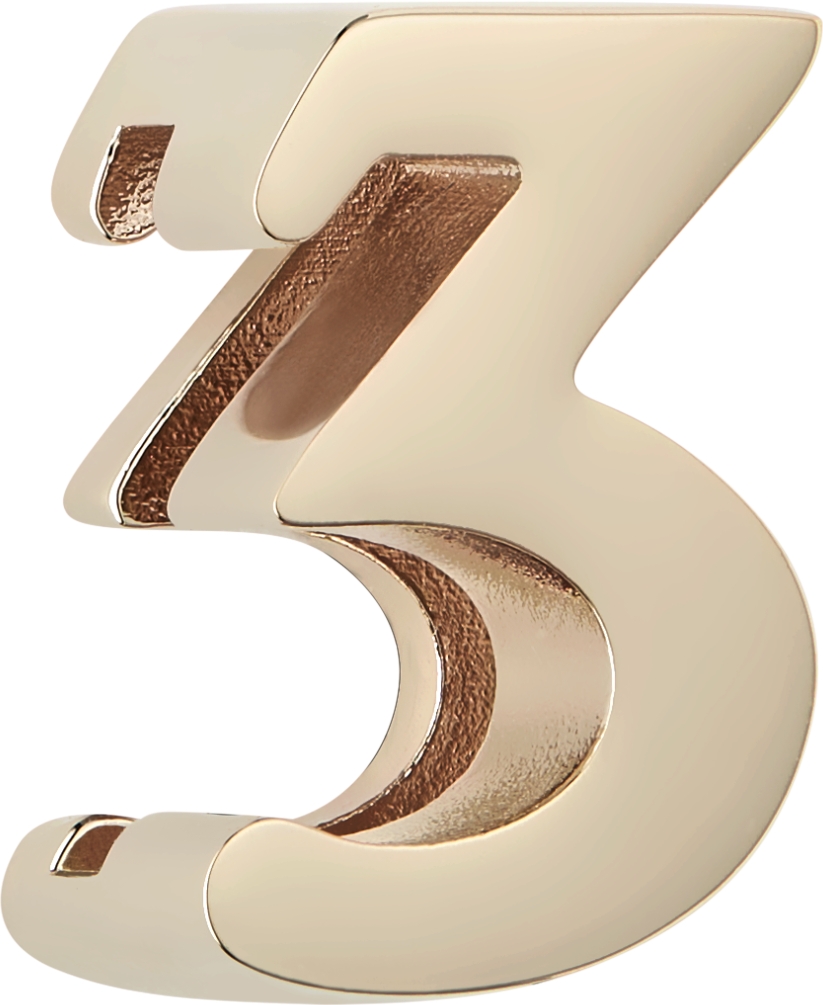 My ABCDior Pin Light Gold-Finish Metal | DIOR