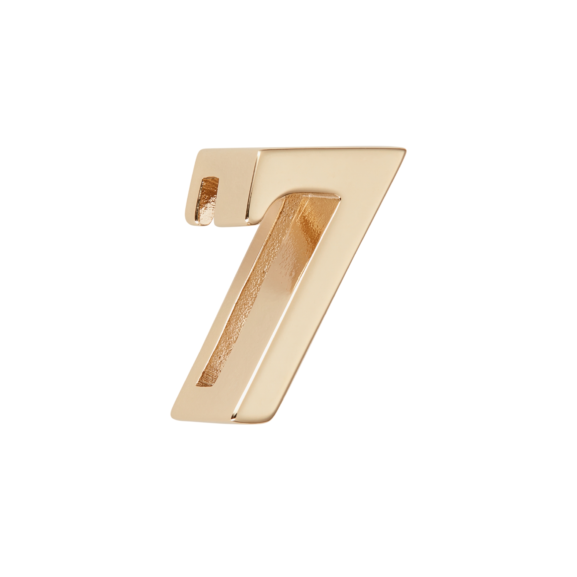 My ABCDior Number 7 Badge Pale Gold-Finish Metal | DIOR