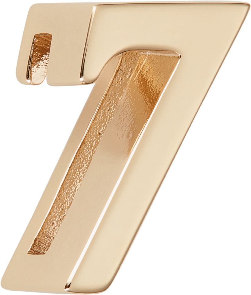 My ABCDior Pin Light Gold-Finish Metal | DIOR