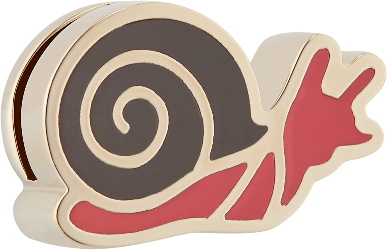 My ABCDior Snail Badge Pale Gold-Finish Metal and Multicolor Enamel | DIOR