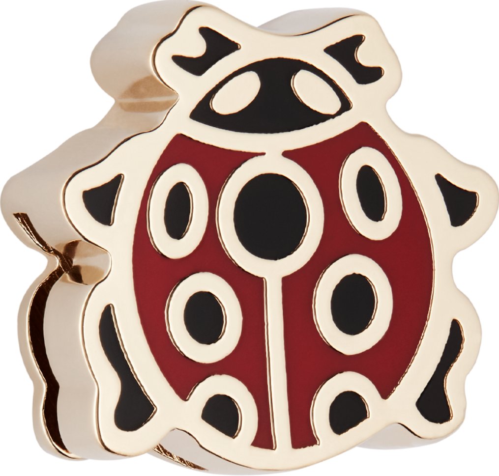 My ABCDior Ladybug Badge Pale Gold-Finish Metal and Multicolor Enamel ...