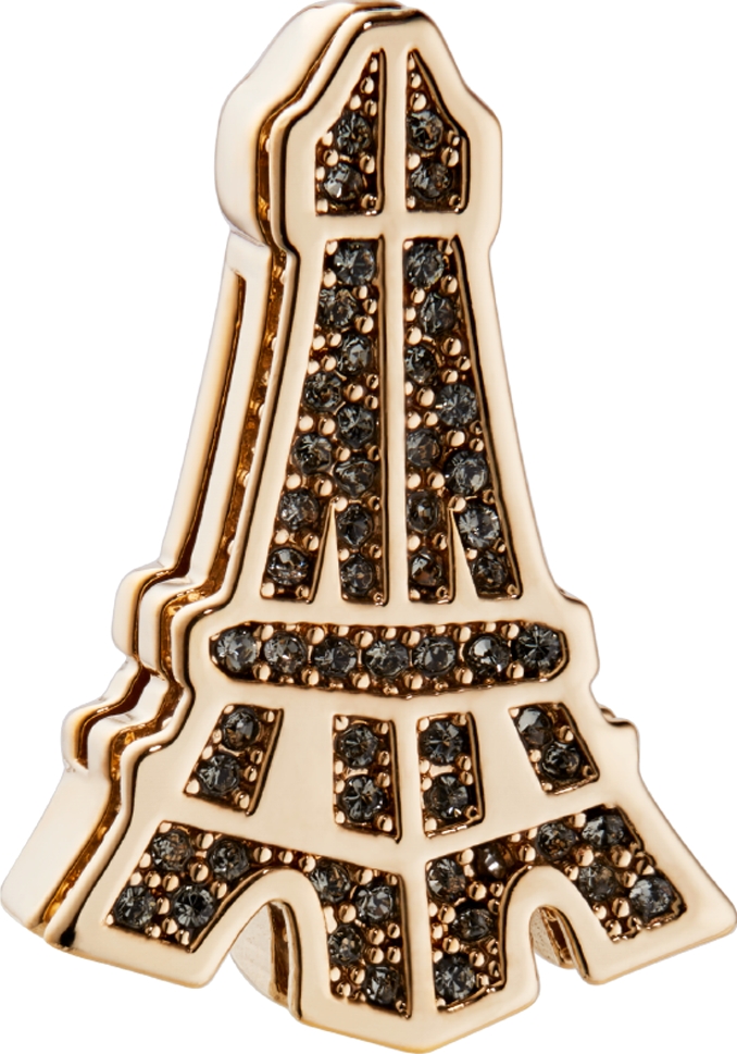 My ABCDior Eiffel Tower Badge Pale Gold-Finish Metal and Metallic ...