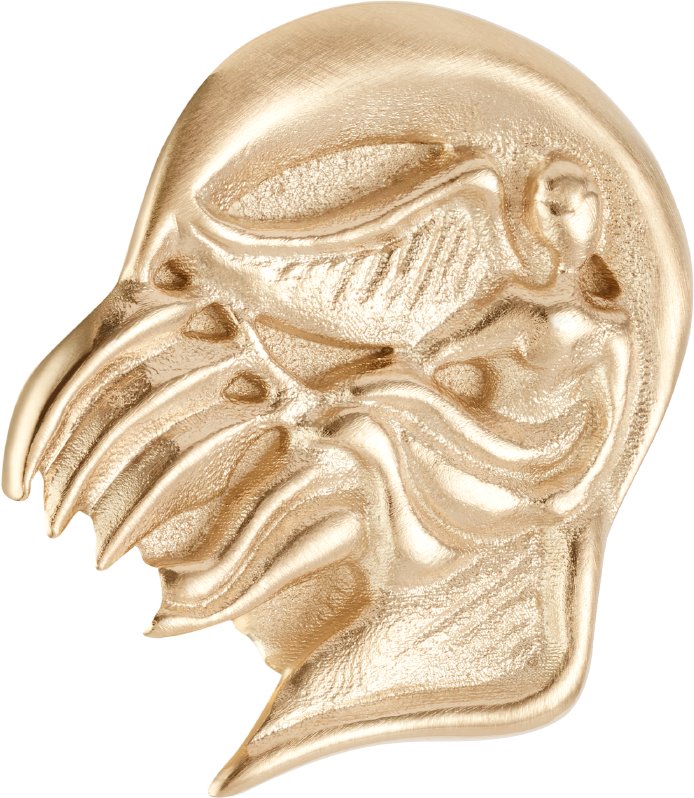 My ABCDior Virgo Badge Matte Pale Gold-Finish Metal | DIOR