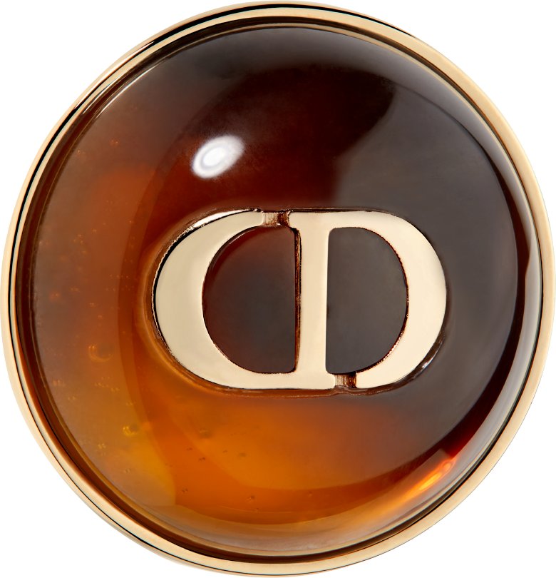 My ABCDior CD Badge Pale Gold-Finish Metal and White Resin | DIOR