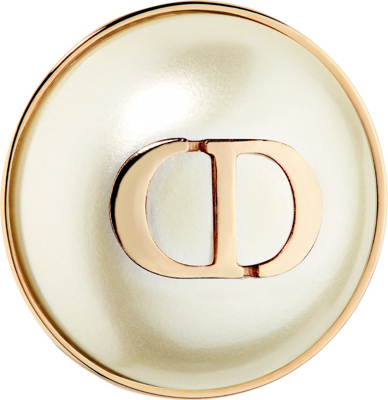 Badge CD My ABCDior Métal doré pâle et résine blanche | DIOR