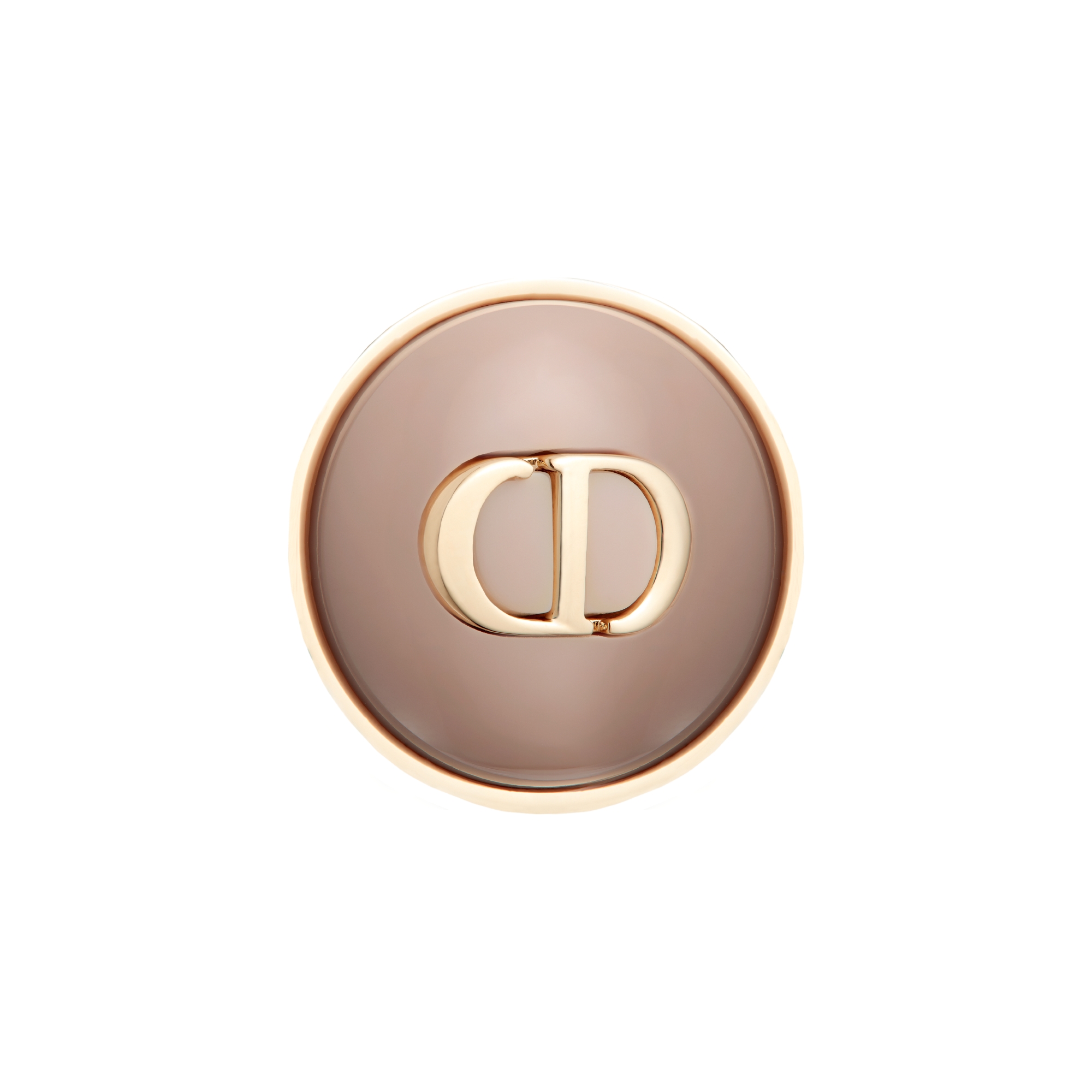 My ABCDior CD Badge Pale Gold-Finish Metal and Pink Enamel | DIOR