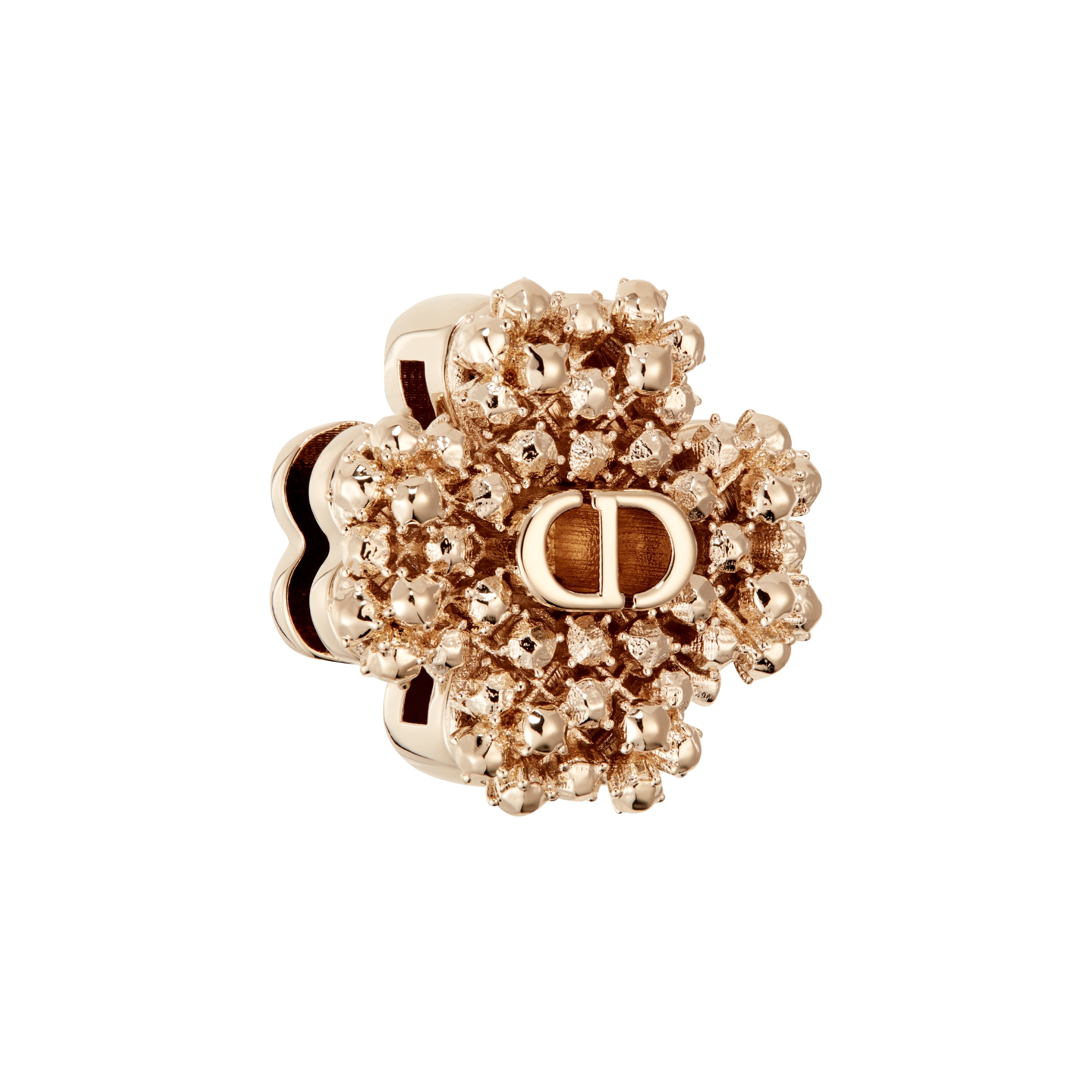 My ABCDior Clover Badge Pale Gold-Finish Metal | DIOR