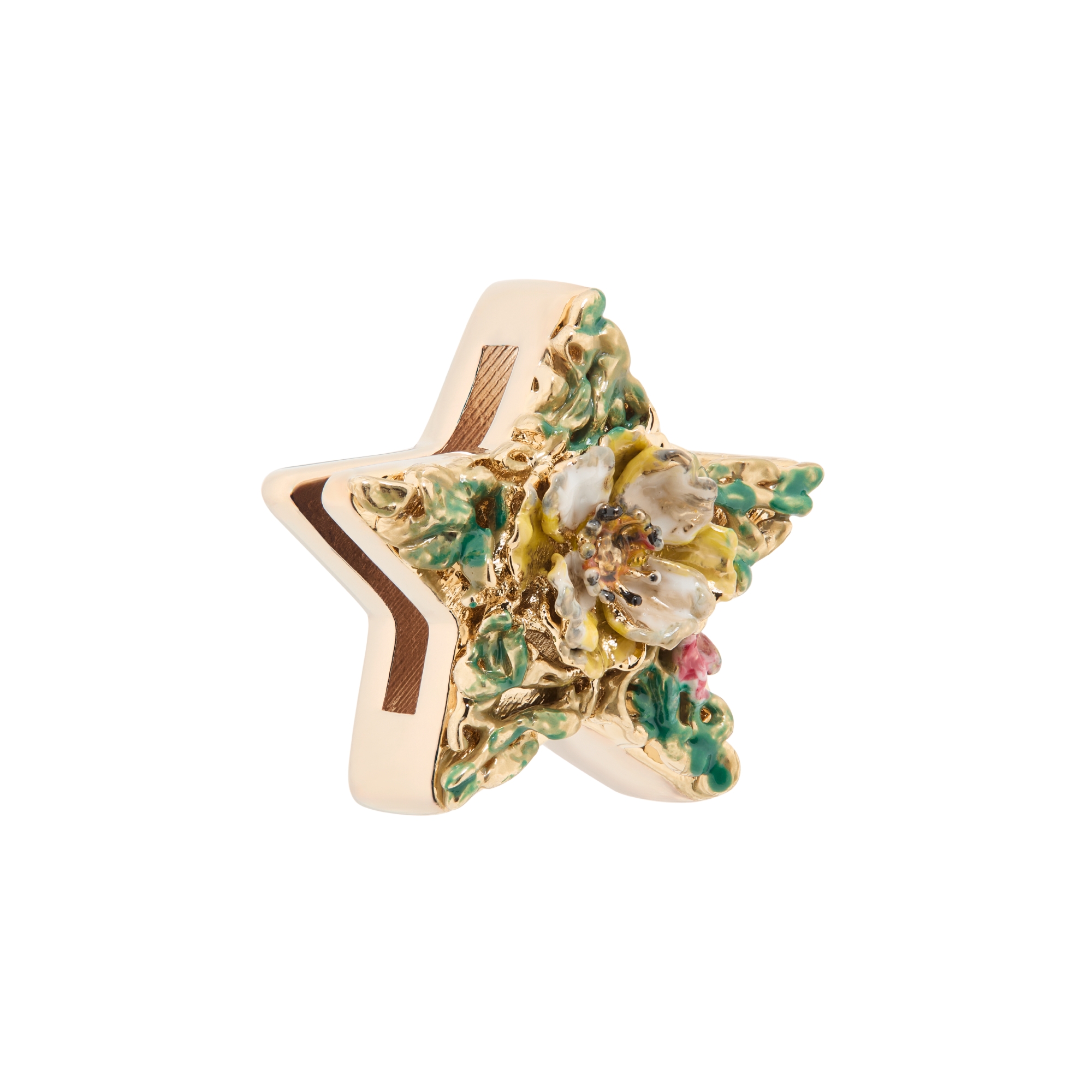 Insignia de estrella My ABCDior Fleur du Zodiac Libra Metal dorado ...