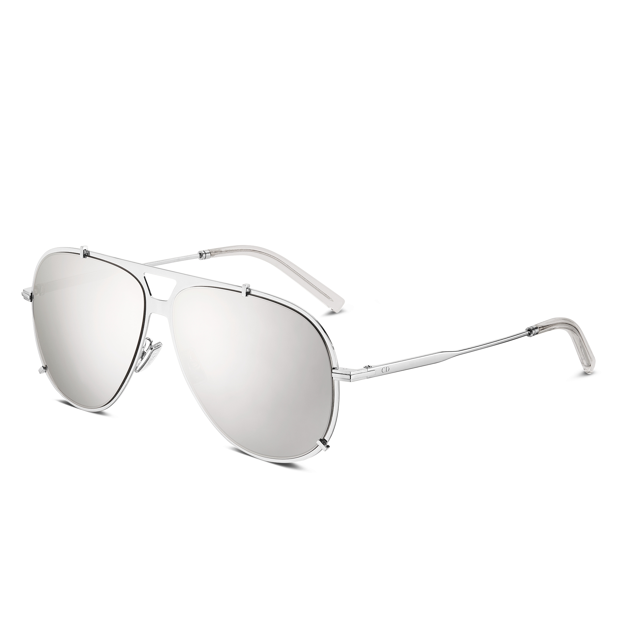 DiorBlackSuit A3U Silver-Finish Mirrored Pilot Sunglasses | DIOR