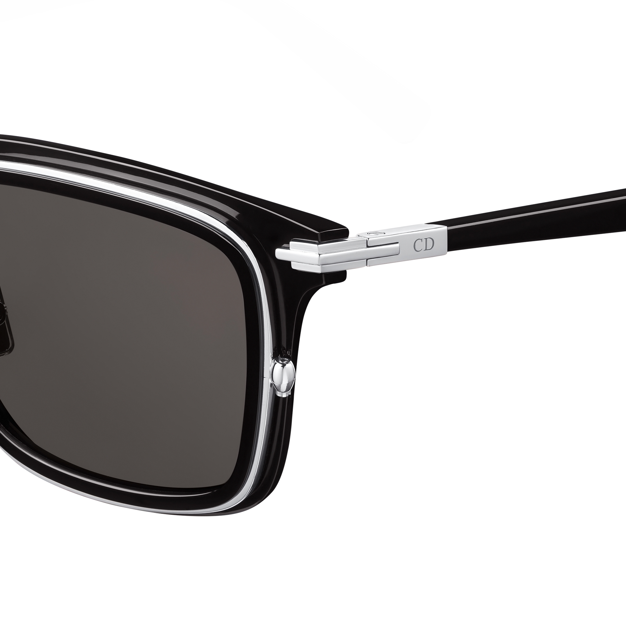 DiorBlackSuit S18F Black Rectangular Sunglasses | DIOR