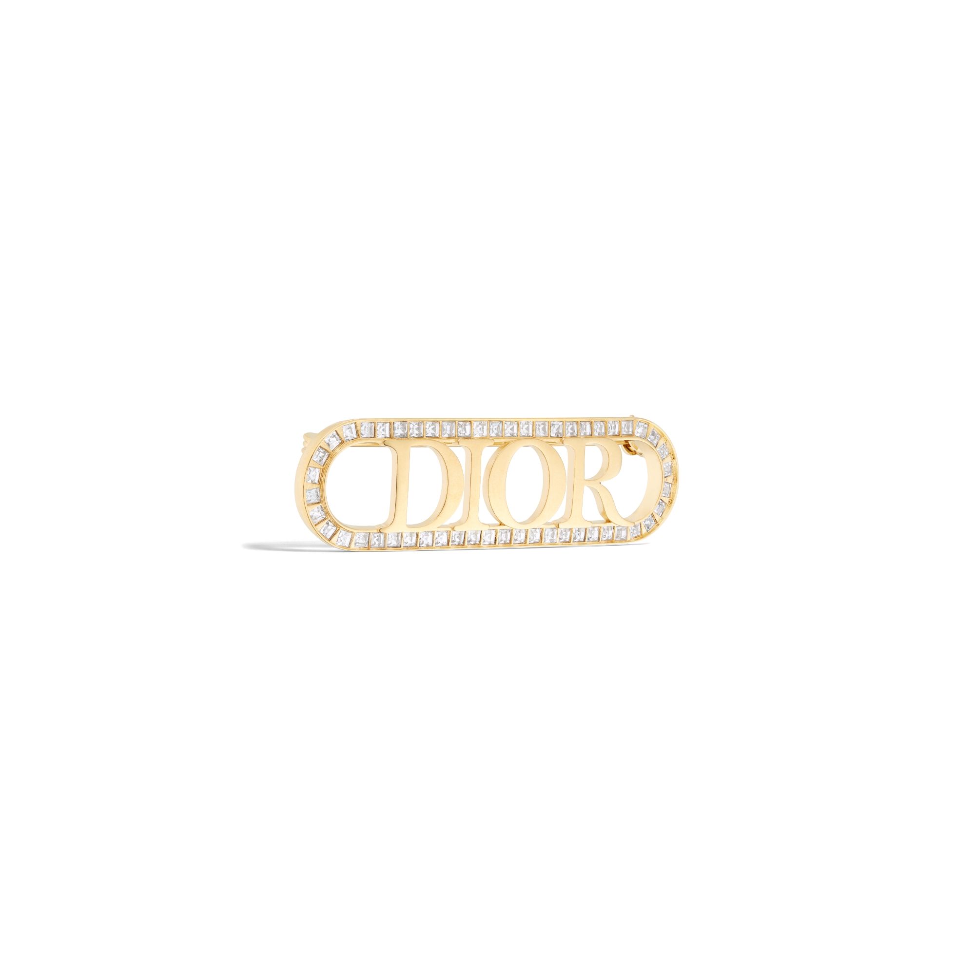 Dio(r)evolution Brooch Gold-Finish Metal and Silver-Tone Crystals | DIOR