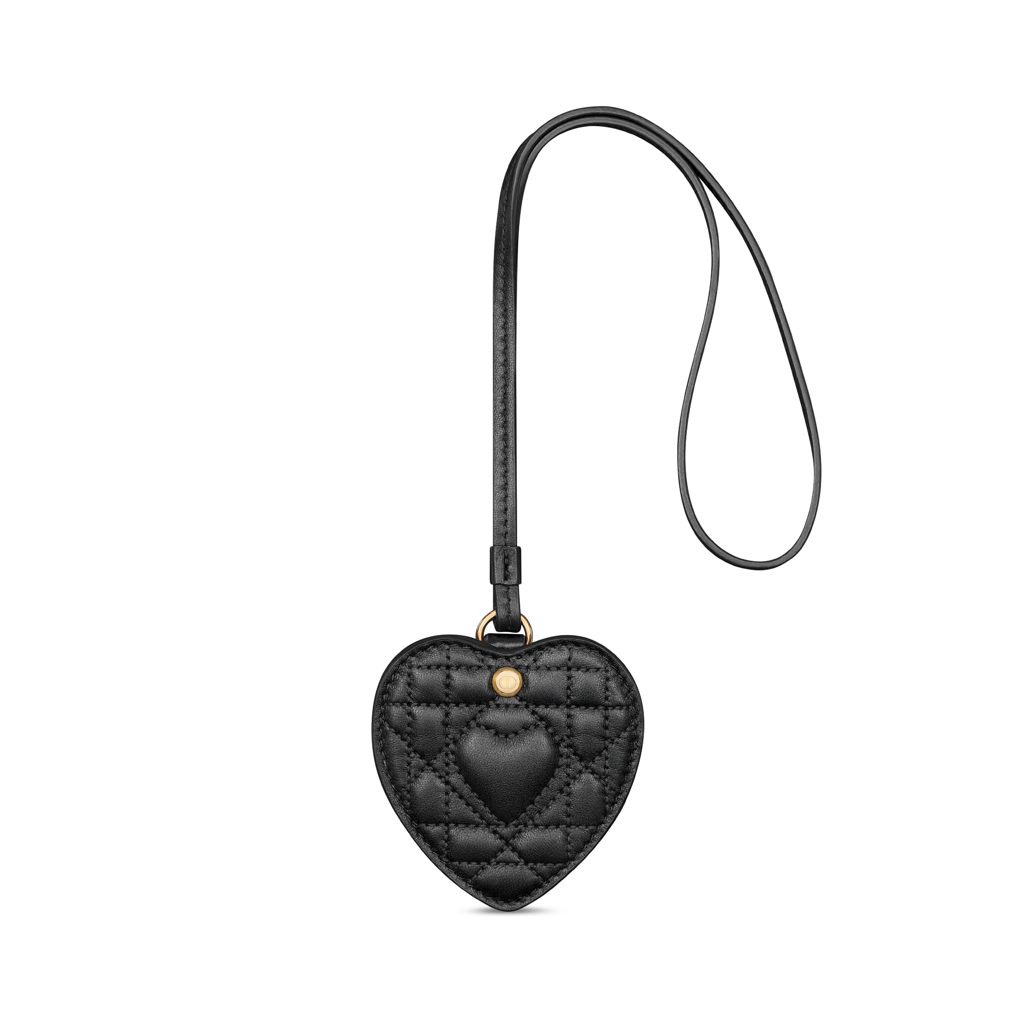 Ciondolo per borsa con specchietto a forma di cuore Pelle di agnello ...