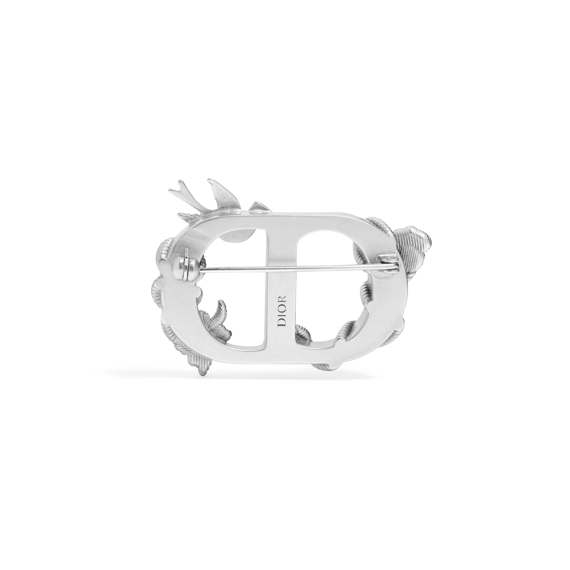 Dior Black Star Brooch Silver-Finish Brass | DIOR