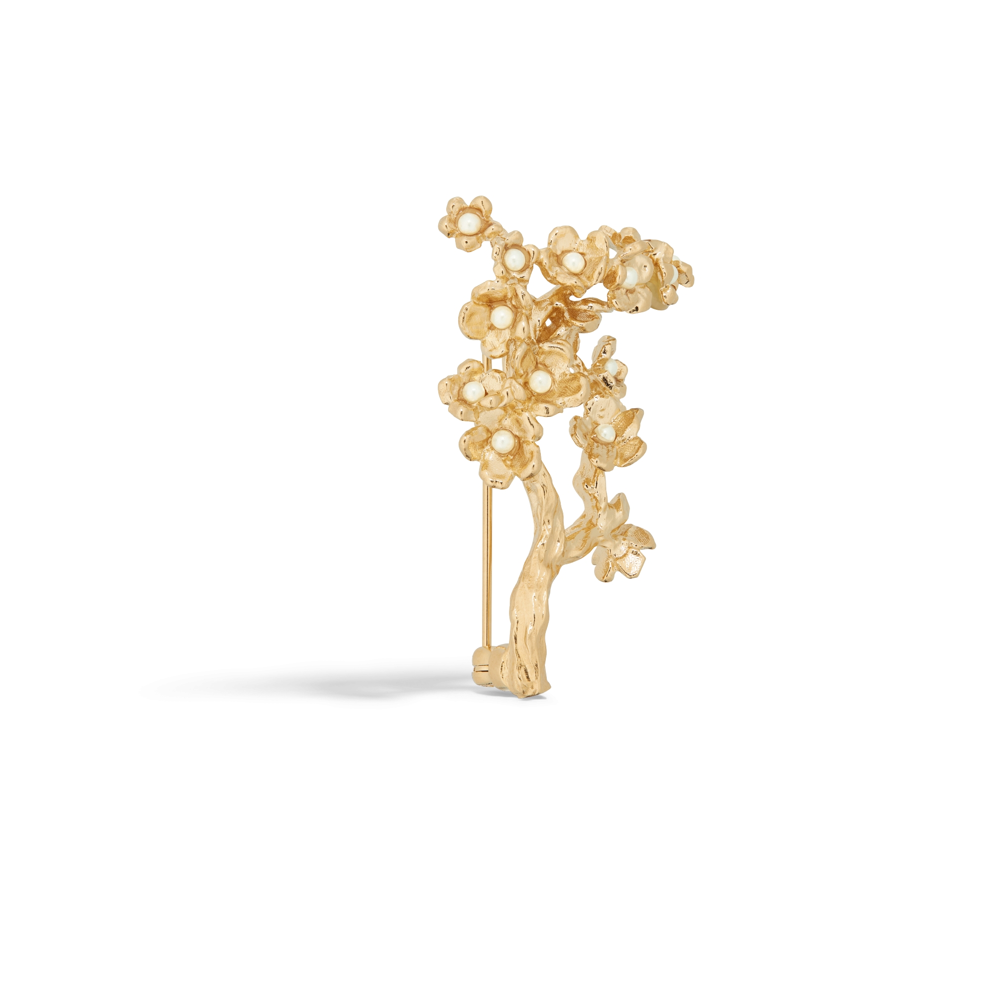 Jardin de Dior Brooch Gold-Finish Metal and White Resin Pearls | DIOR
