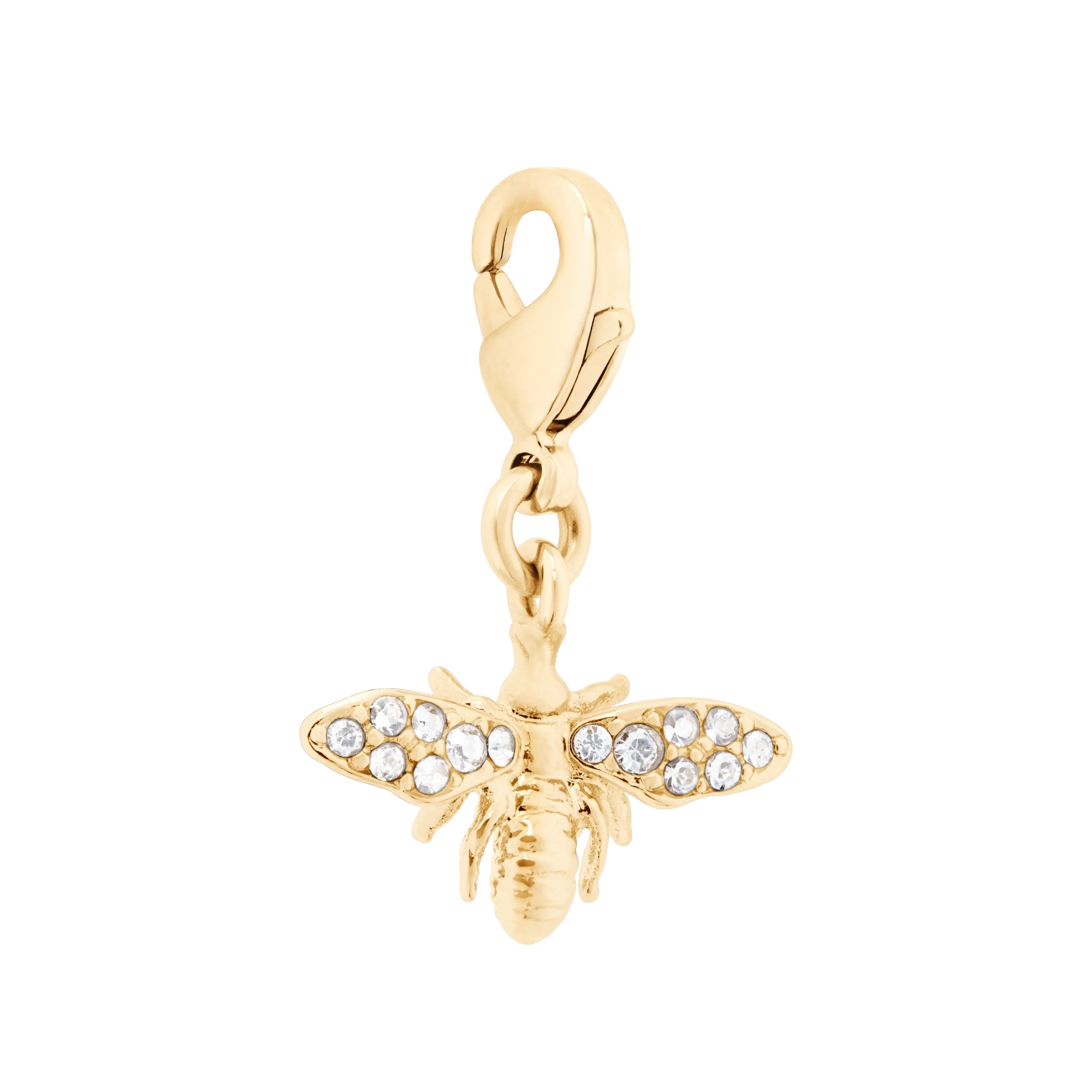 Dior Lucky Bee Charm Gold-Finish Metal and Silver-Tone Crystals | DIOR