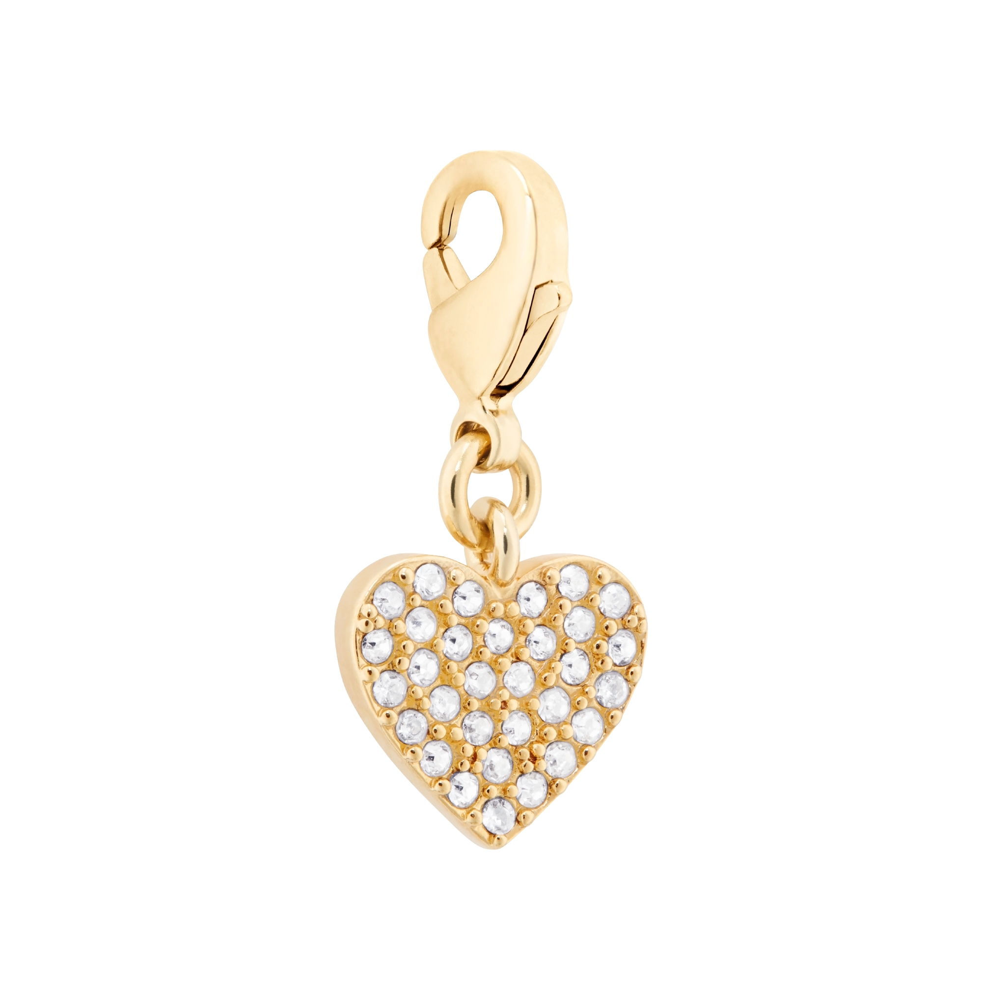 Dior Lucky Heart Charm Gold-Finish Metal and Silver-Tone Crystals | DIOR